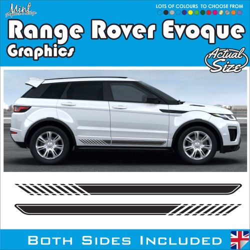 Buy RANGE ROVER Evoque Side Stripes 4X4 Decals Stickers Graphics NO P&P ...