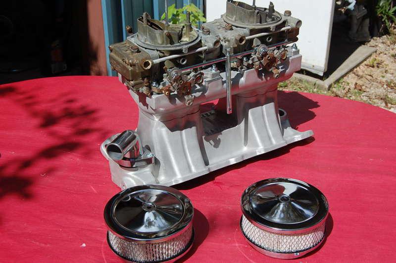 Buy SBC 2X4 Tunnel Ram set up-283-327-350 Street Car Rat rod Camaro ...