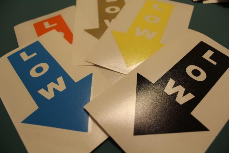 Buy Arrow Down LOW Vinyl Sticker Decal Euro JDM KDM Drift Stance in ...