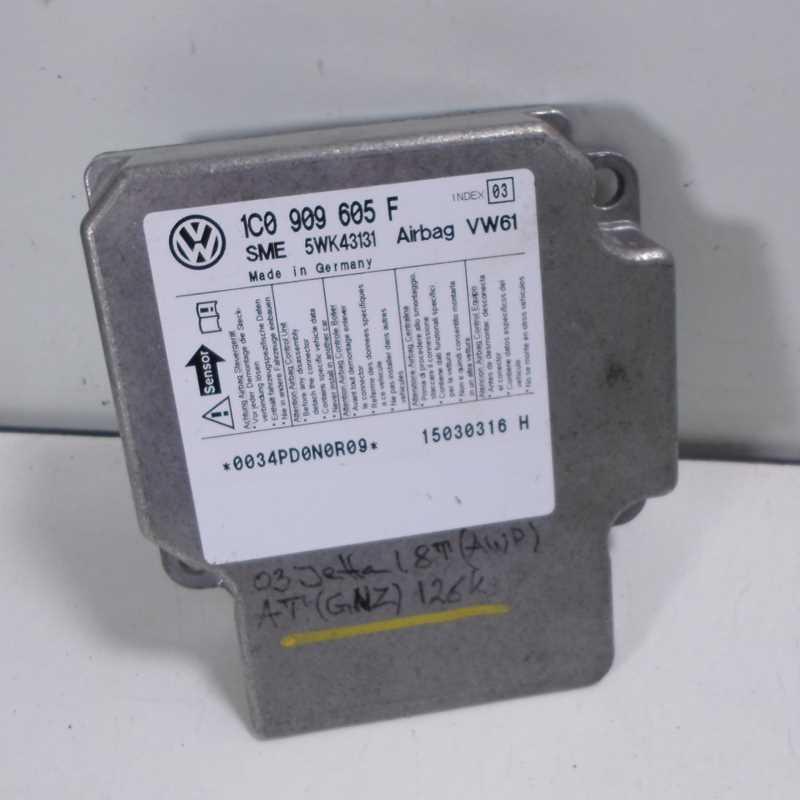 Buy Index 03 Air Bag Control Module 1C0 909 605 F 99-05 VW Golf Jetta ...