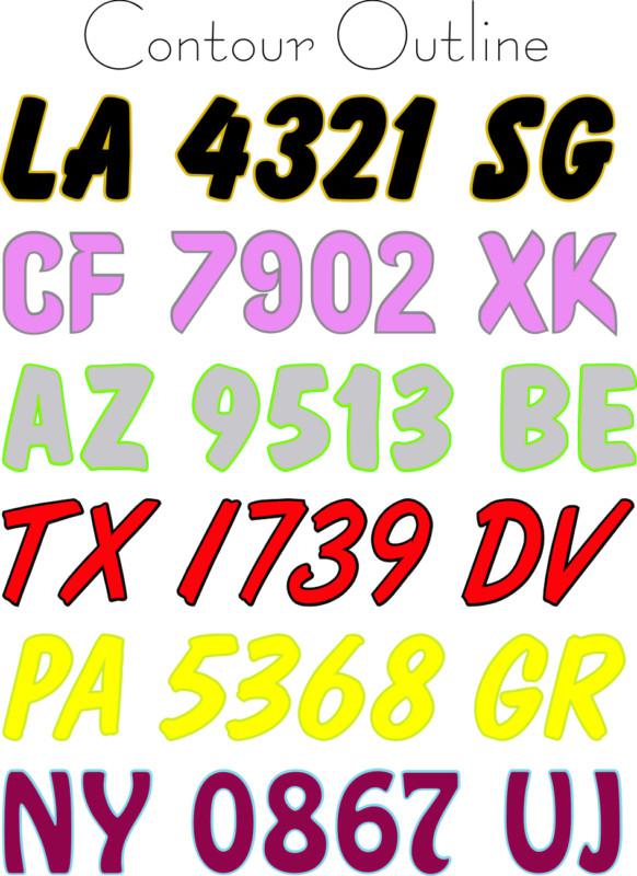 Buy SEA DOO, 2 COLORS HOBO,BOAT,PWC NUMBERS,TIGE JET SKI,WAVE RUNNER ...