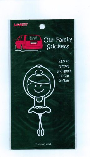 Find Girl Ballerina, Lovett Family Car Window Decal Vinyl Sticker in ...
