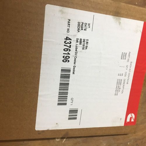 Find Genuine Cummins Oil Cooler Gasket Set Part # 4376196 in Pooler ...