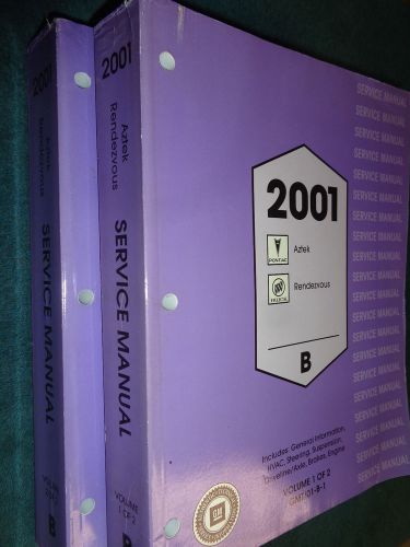 Find 2001 PONTIAC AZTEK / BUICK RENDEZVOUS SHOP MANUAL SET ORIGINAL GM ...