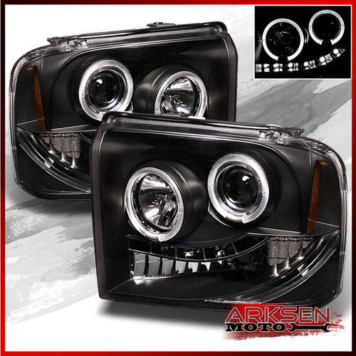 Find 05-07 Ford F250/F350/F450/F550 Excursion Halo Projector LED ...
