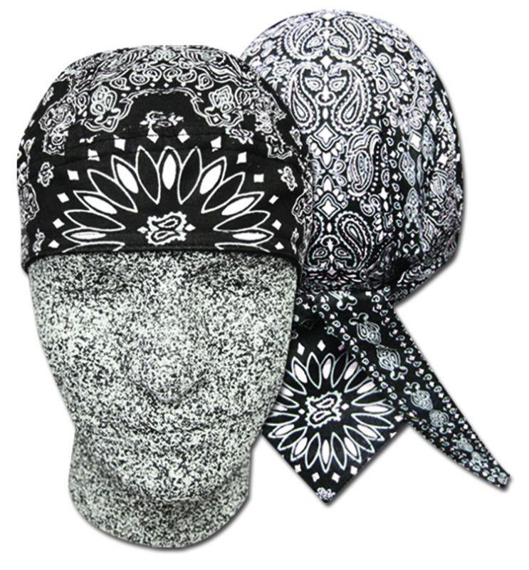 Buy Chop Top: Black Paisley w / Rhinestones Doo Rag Casual Bandana Head ...