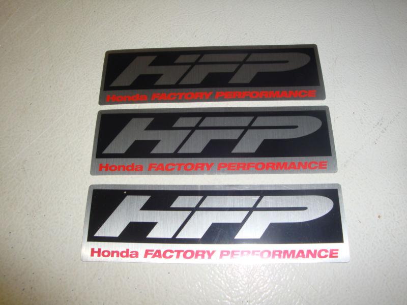 Sell 3 HFP Honda Factory Performance Racing Stickers 1 X 4 in ...
