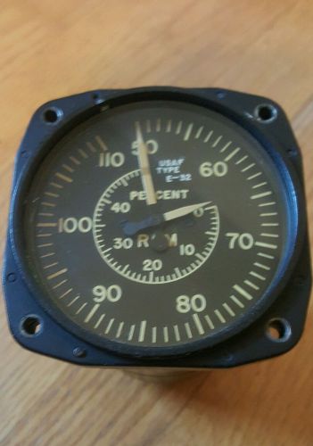 Sell Gas turbine jet engine rpm percent N1 tachometer indicator gauge ...
