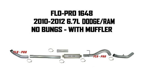 Sell Flo Pro 5" Turbo Back DPF Delete Exhaust System 10-12 Dodge/Ram ...