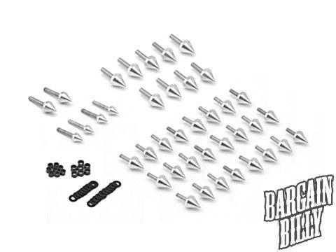 Sell Motorcycle Spike Fairing Bolts 06 07 08 Yamaha YZF R6S Silver ...