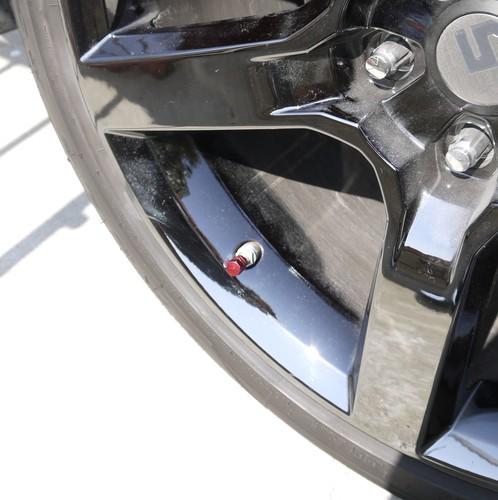 Sell Red Aluminum Alloy VCR Wheel Rim Tire Stem Tpms Valve Cap Nissan ...