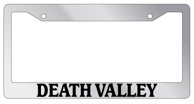 Sell Chrome License Plate Frame Death Valley Auto Accessory Novelty ...