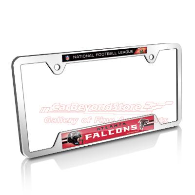 Sell NFL Atlanta Falcons Chrome Metal License Plate Frame + Free Gift ...
