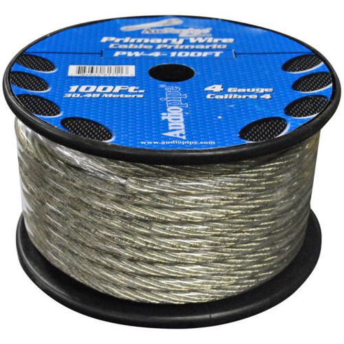Purchase Power Wire 4ga 100' Silver Audiopipe Pw4100sl Wire in ...