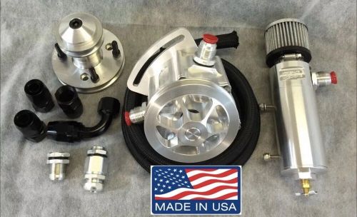 Purchase BB CHEVY PRO RACING VACUUM PUMP 3 VANE AEROSPACE BLACK HOSE ...