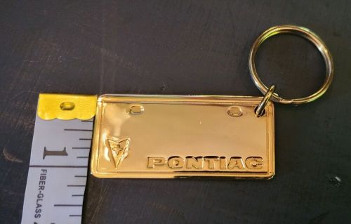 Purchase Pontiac Key Chain Ring Solid Brass License Plate Shape ...
