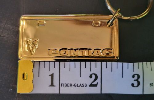 Purchase Pontiac Key Chain Ring Solid Brass License Plate Shape ...