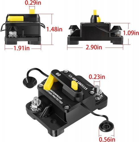 Purchase MKR-27 60 AMP Circuit Breaker 1865115 & MKR-28 Trolling Motor ...