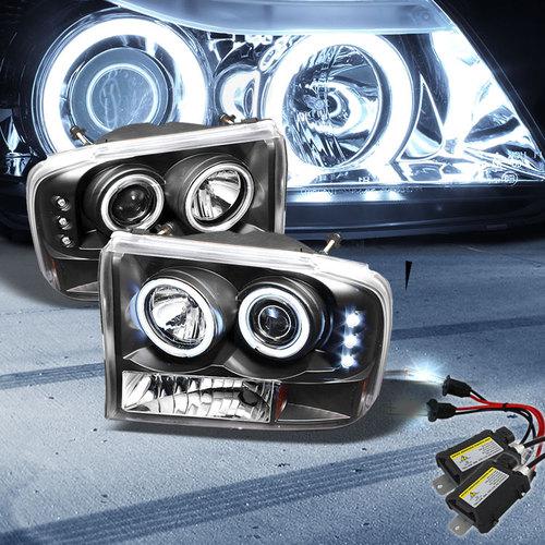 Purchase SLIM 6000K XENON HID+CCFL HALO LED F250 PROJECTOR HEADLIGHTS HEAD LIGHTS SET in Rowland ...