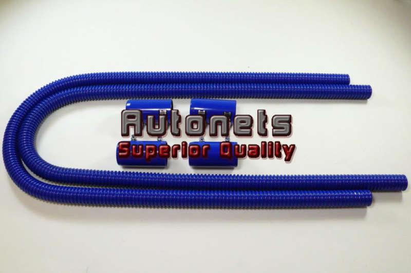 Purchase 44" Blue End Cap Stainless Steel Heater Hose Kit Universal Fit ...