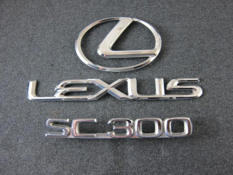 Purchase 92-00 Lexus SC300 SC 300 Rear Emblem Set in Hampton, Virginia ...