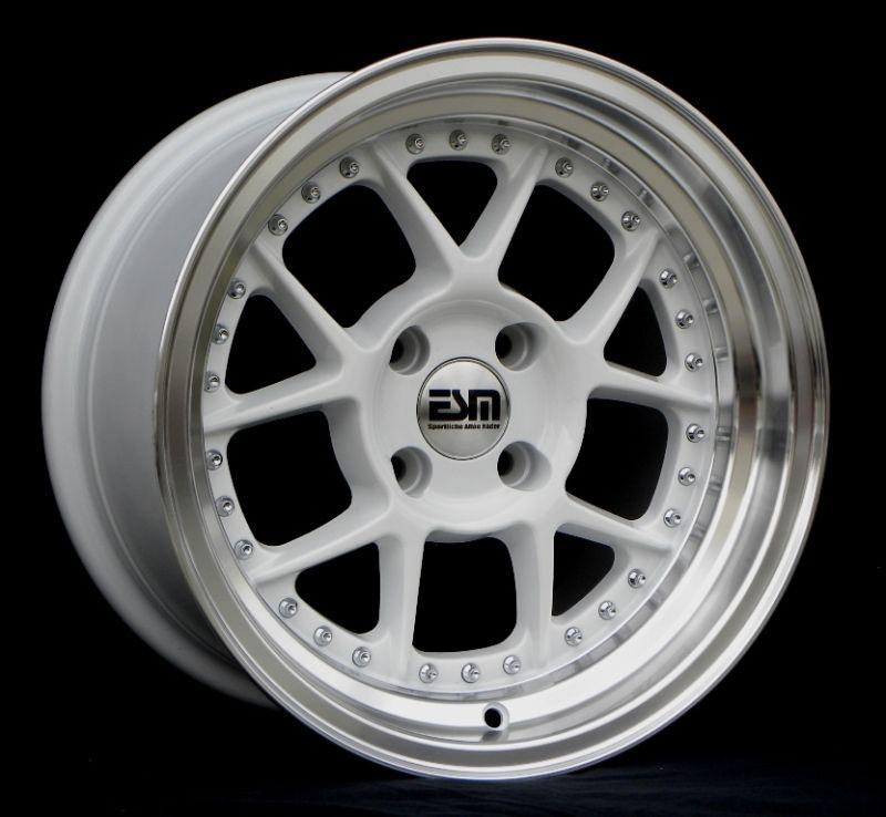 Buy WHITE 15x8 15" Wheels Rims 4x100 ET15 CB57.1 ESM 010 RENAULT in ...
