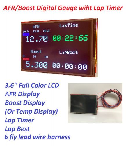 Buy AFR Boost Digital Gauge LCD Display with Lap Timer in New Hudson ...