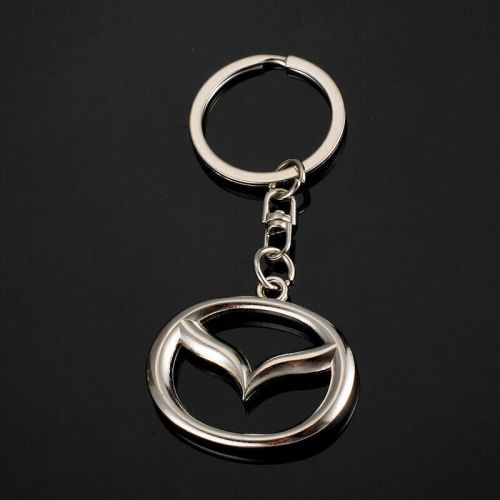 Buy 3D All Metal Car Alloy Car Logo Metal Keychain Key Ring for Mazda ...