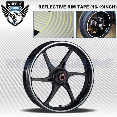 Buy WHITE SILVER REFLECTIVE RIM TAPE WHEEL STRIPE MOTO BIKE AUTO 16 17 ...