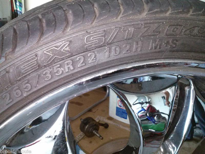 Buy KROM 22" CHROMED WHEELS RIMS WRAPPED ON HIGH PERFORMANCE FALKEN ...