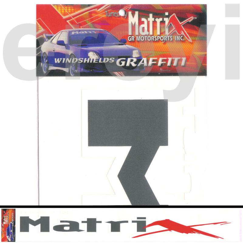 Buy TUNED BY MATRIX WINDSHIELD DECAL Large Car Auto Import Racing Sun ...