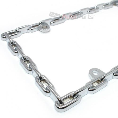 Buy Chrome Chain Link Metal Custom License Plate Tag Frame for Auto-Car ...