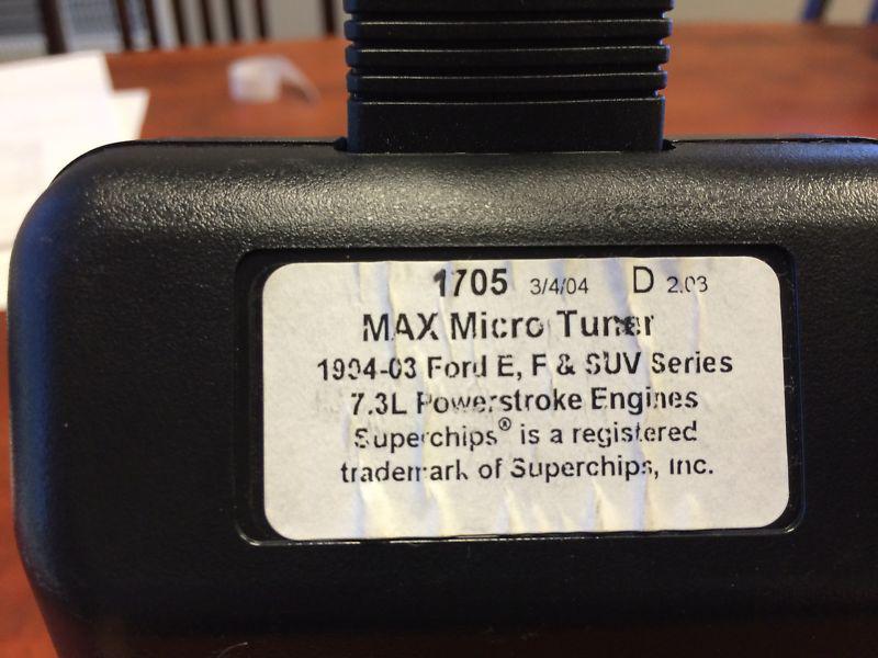Buy SUPERCHIPS MAX TUNER 1705 FORD POWERSTROKE 99 00 01 02 03 DIESEL 7. ...