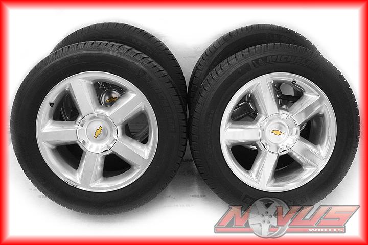 Buy 20" CHEVY TAHOE LTZ SILVERADO POLISHED WHEELS FACTORY OEM RIMS CAPS ...